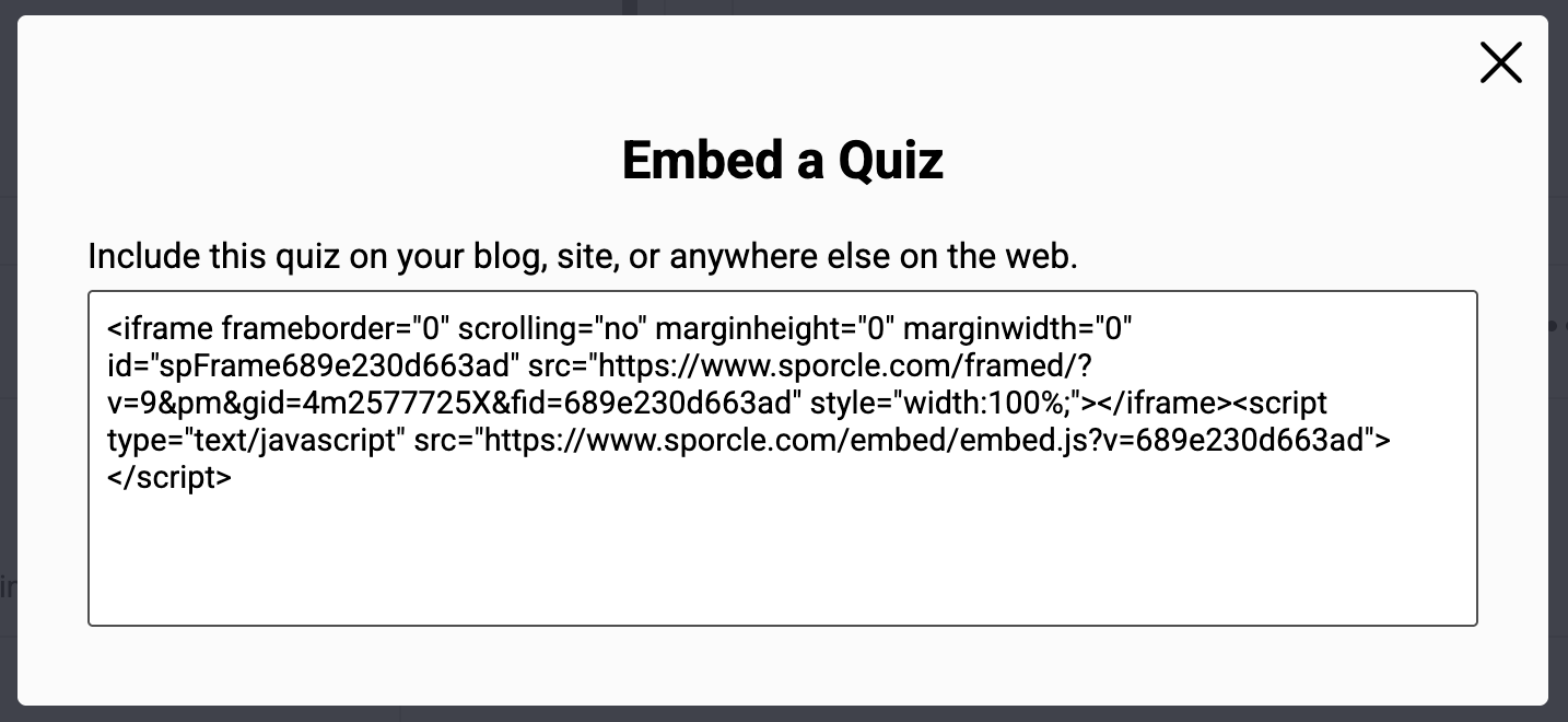 How to Embed a Sporcle Quiz on Your Website or Blog – Sporcle Support